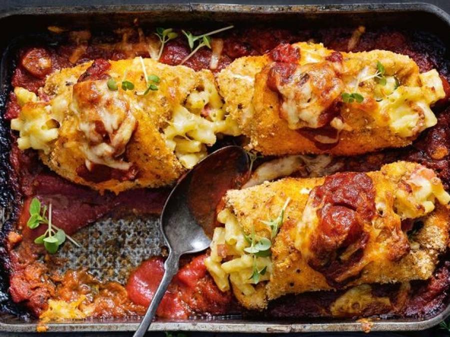 Chicken Schnitzel Mac & Cheese